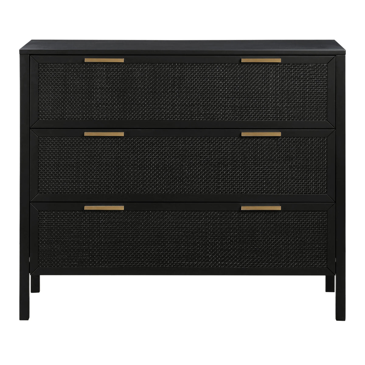 Fletcher Black Cane Chest of Drawer – Zephh Lifestyle Pvt. Ltd.
