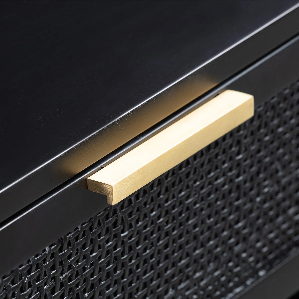 Fletcher Black Cane Bed Side Table – Zephh Lifestyle Pvt. Ltd.